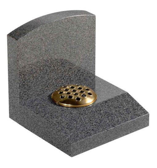 Dark Grey Granite Desk Tablet with Headstone - Memorial Perfection